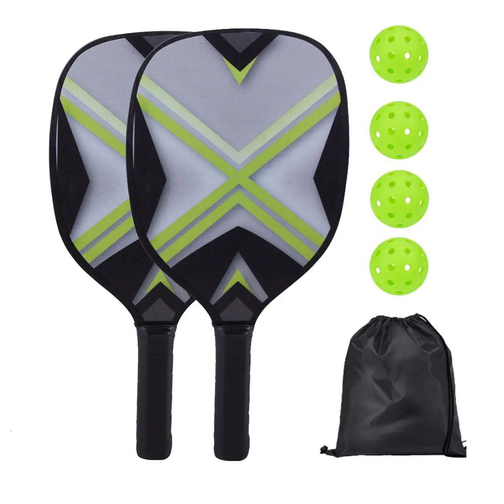 DHgate.com:Premium Wooden Pickleball Paddle Set - Poplar Pick Rackets ...