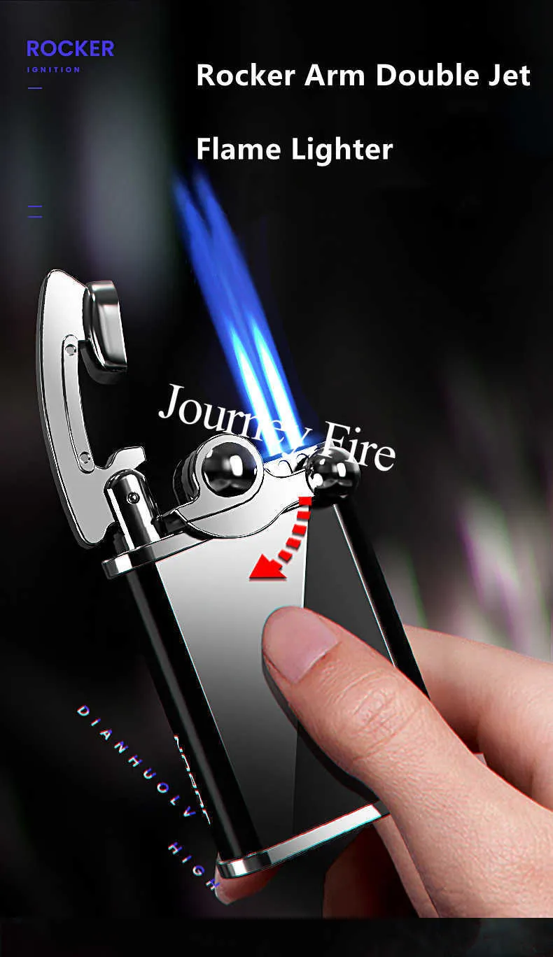 Jobon New Rocker Double Torch Jet No Gas Lighter... From Belylin, $11. ...