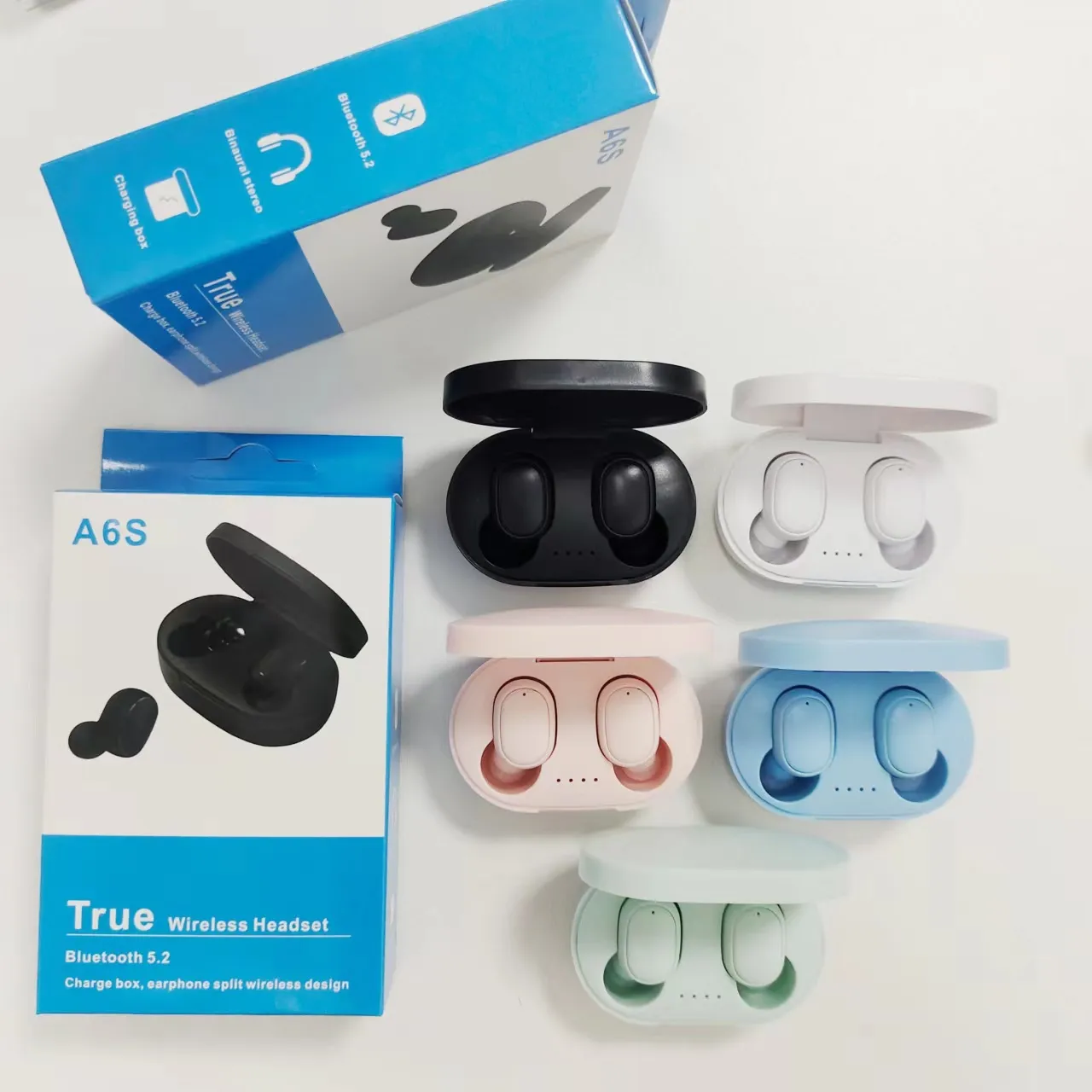 DHgate.com:Top A6S Bluetooth Headphones, Wireless Earbuds with Noise ...