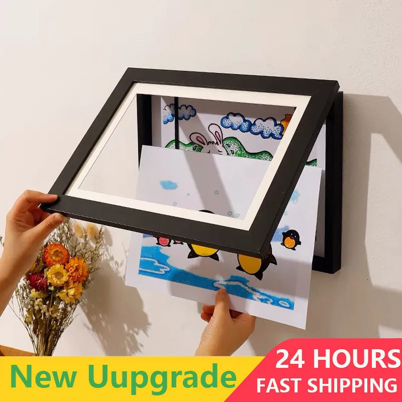 Photo Magnet Frames Children's Art Display Frame Front Open Kids Art ...