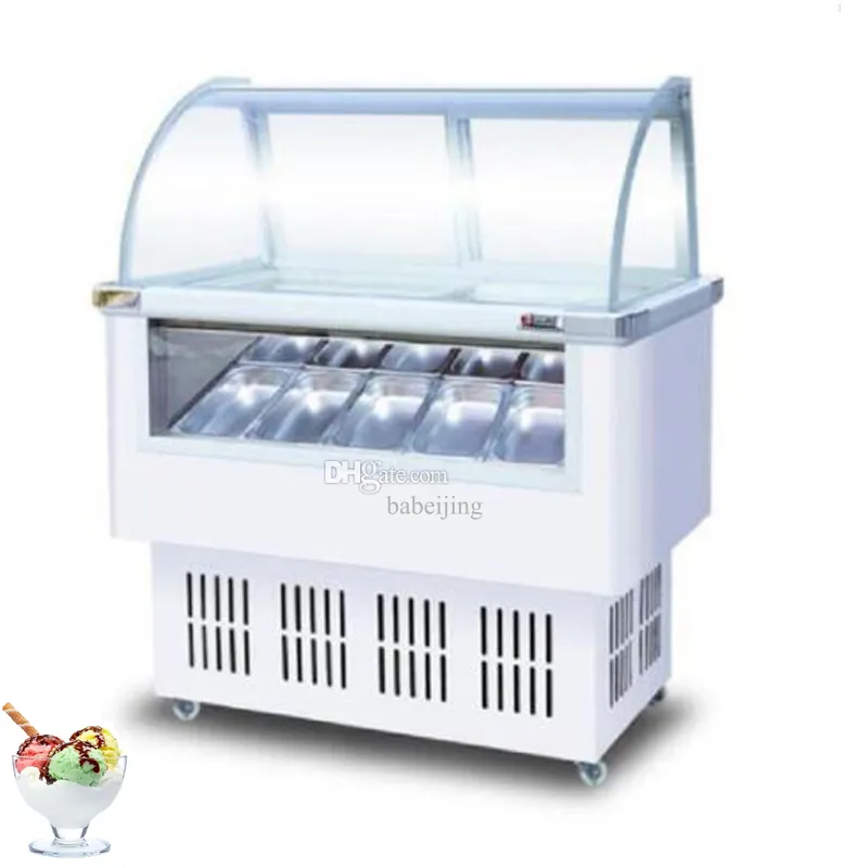 Commercial Ice Cream Display Freezer - Glass Door Popsicle Showcase ...