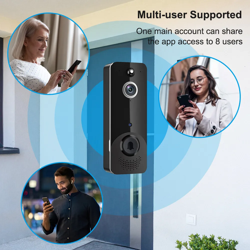 WiFi Video Doorbell Camera - Wireless Door Phone with 2-Way Audio ...