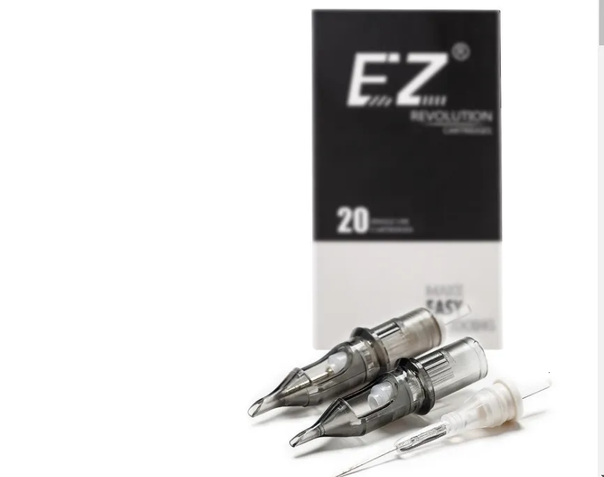 EZ Revolution Tattoo threads and needles Cartridge - Round Liners #08 0 ...