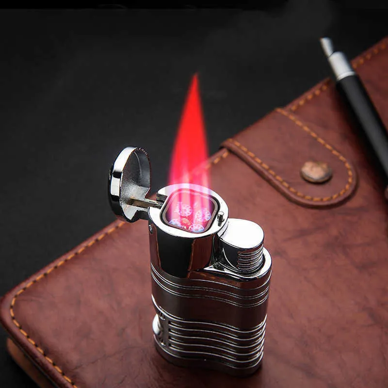 2021 Powerful 4 Nozzles Jet Butane Cigar Pipe Lighter With Tool Metal ...
