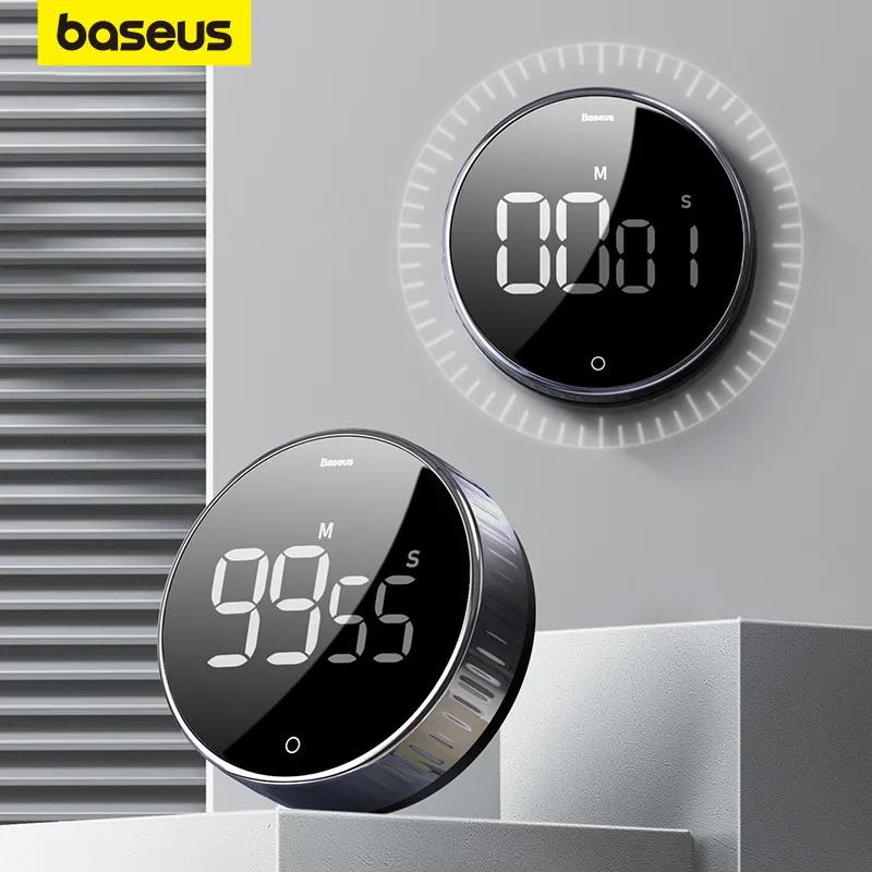 Magnetic Digital Kitchen Timer - Countdown Alarm Clock, Perfect for ...