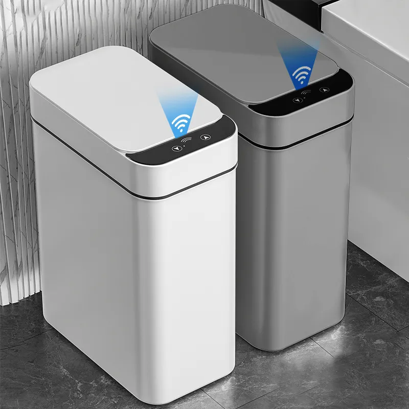 DHgate.com:12L Smart Trash Can, Waterproof Automatic Sensor Creative ...