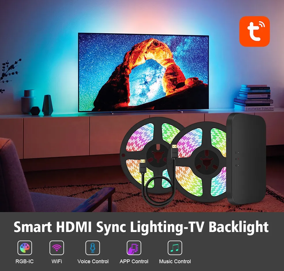 NP Eclipse Smart Sync LED Strip HDMI Backlight With Remote For ...