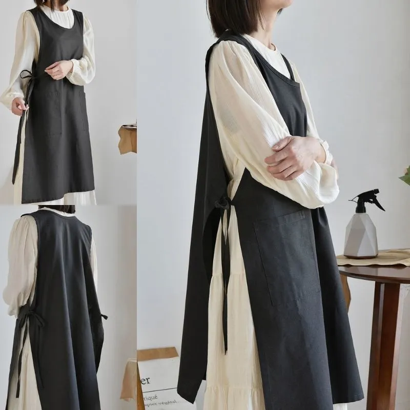 DHgate.com:Japanese Style Sleeveless Pinafore Aprons with Pockets for ...