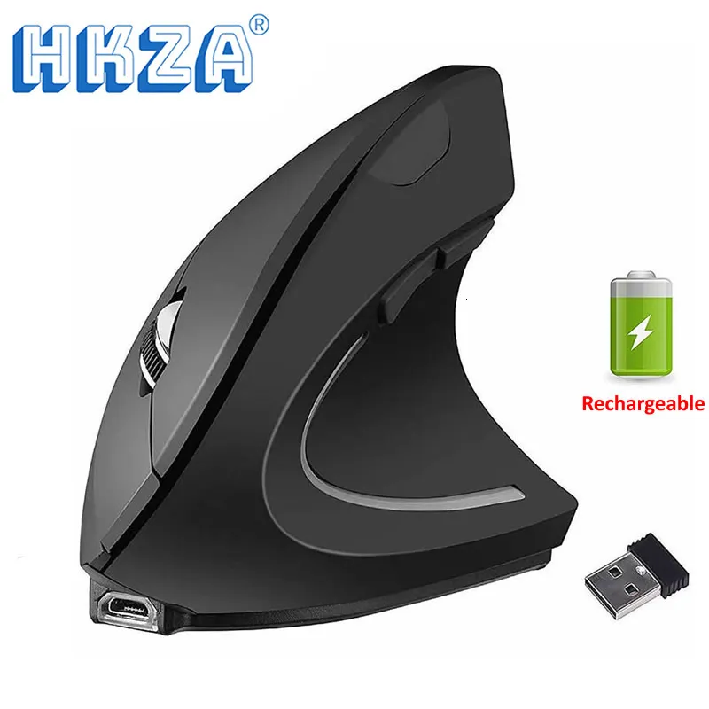Vertical Wireless Ergonomic Gaming Mouse, Rechargeable 2.4G Optical ...