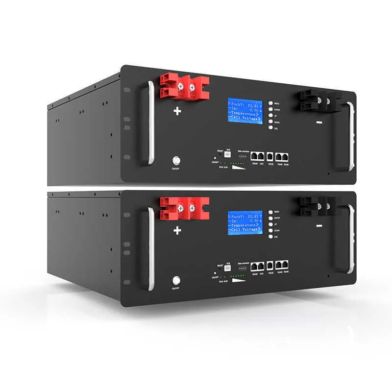 Household 22'' Rack Mount 48V 100Ah LiFePO4 Battery Pack Solar Energy ...