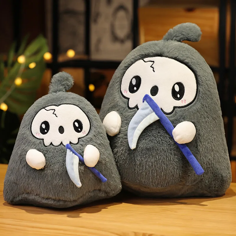 Grim Reaper Plush: Spooky Cute Stuffed Plushie - Perfect Halloween ...