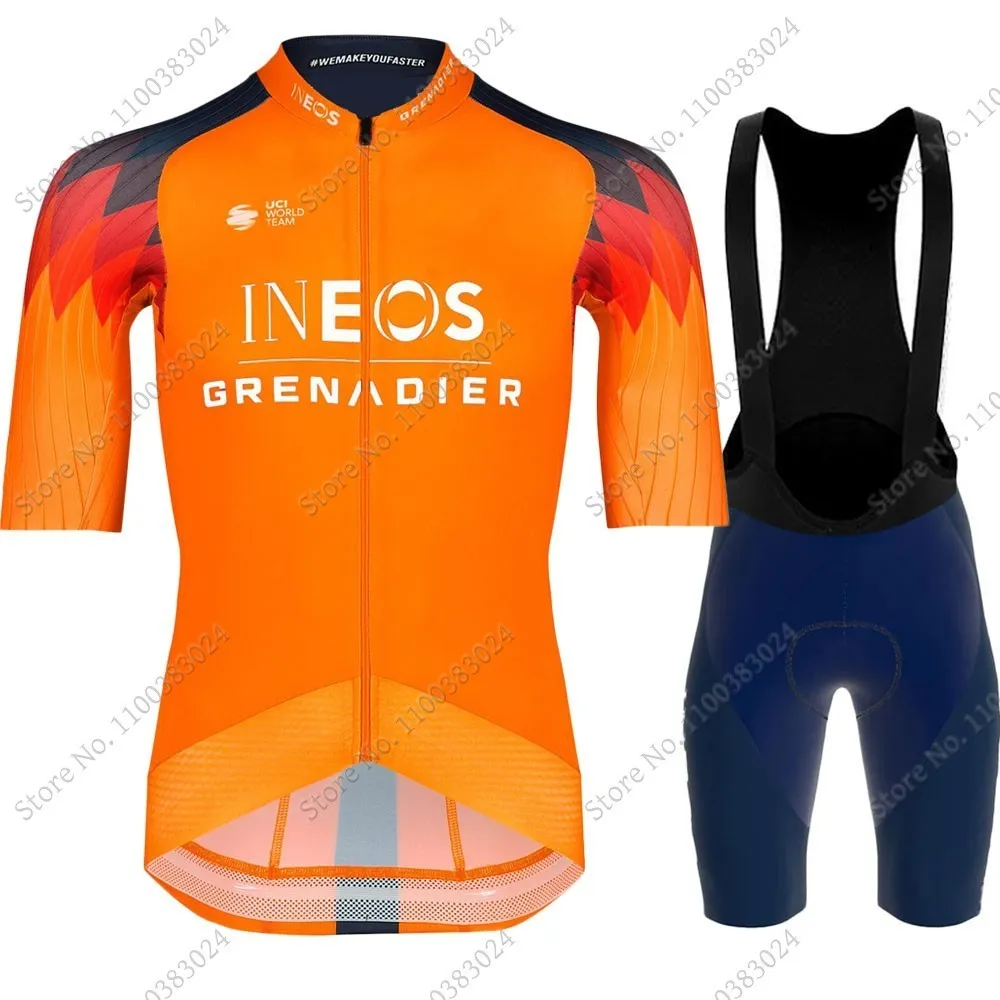 2023 Ineos Grenadier Team Mens Cycling Sets For Men Red And Orange Bike Shirts And Bib Shorts For MTB Wear Maillot Ropa 230302 From Gear garage 22.52 DHgate.Com