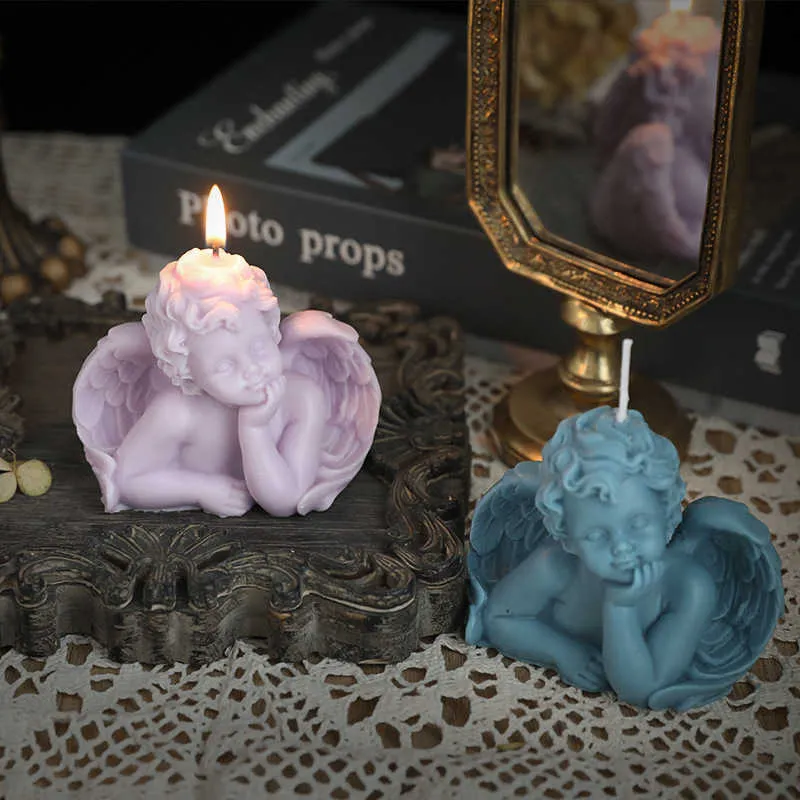 Scented Candle Romantic Angel Scented Ins Style Photo Props Wedding ...