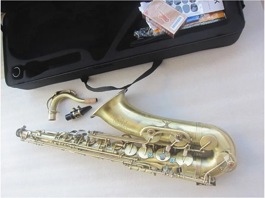 DHgate.com:Professional Bb Antique Copper Tenor Saxophone with Case ...