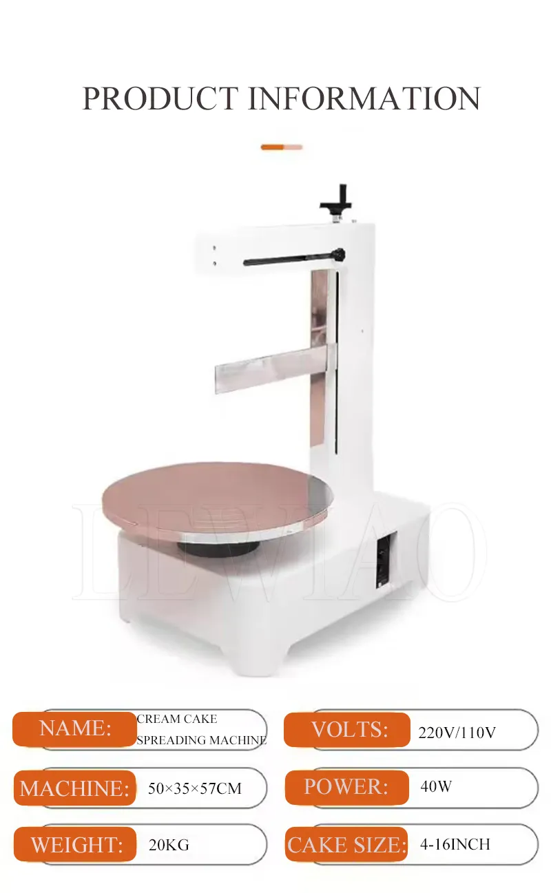Automatic Cake Spreading Machine for 4-16 Inch Round Cakes with ...