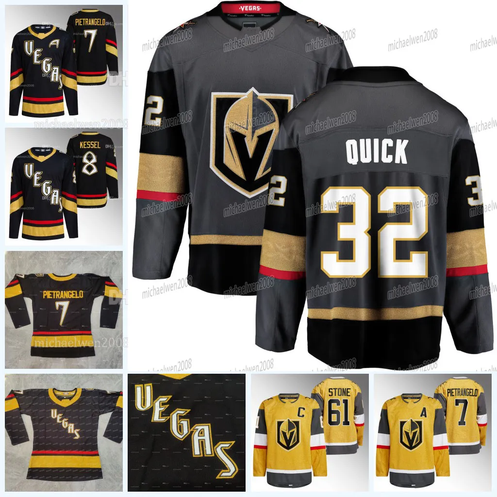 Vegas 32 Jonathan Quick Golden Knights Jersey Jack Eichel Alex ...