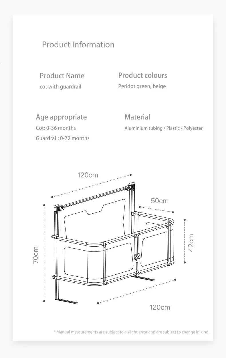 Crib Safety Rail: 3 In 1 Adjustable Bed Guardrail For Infants 0 36 ...