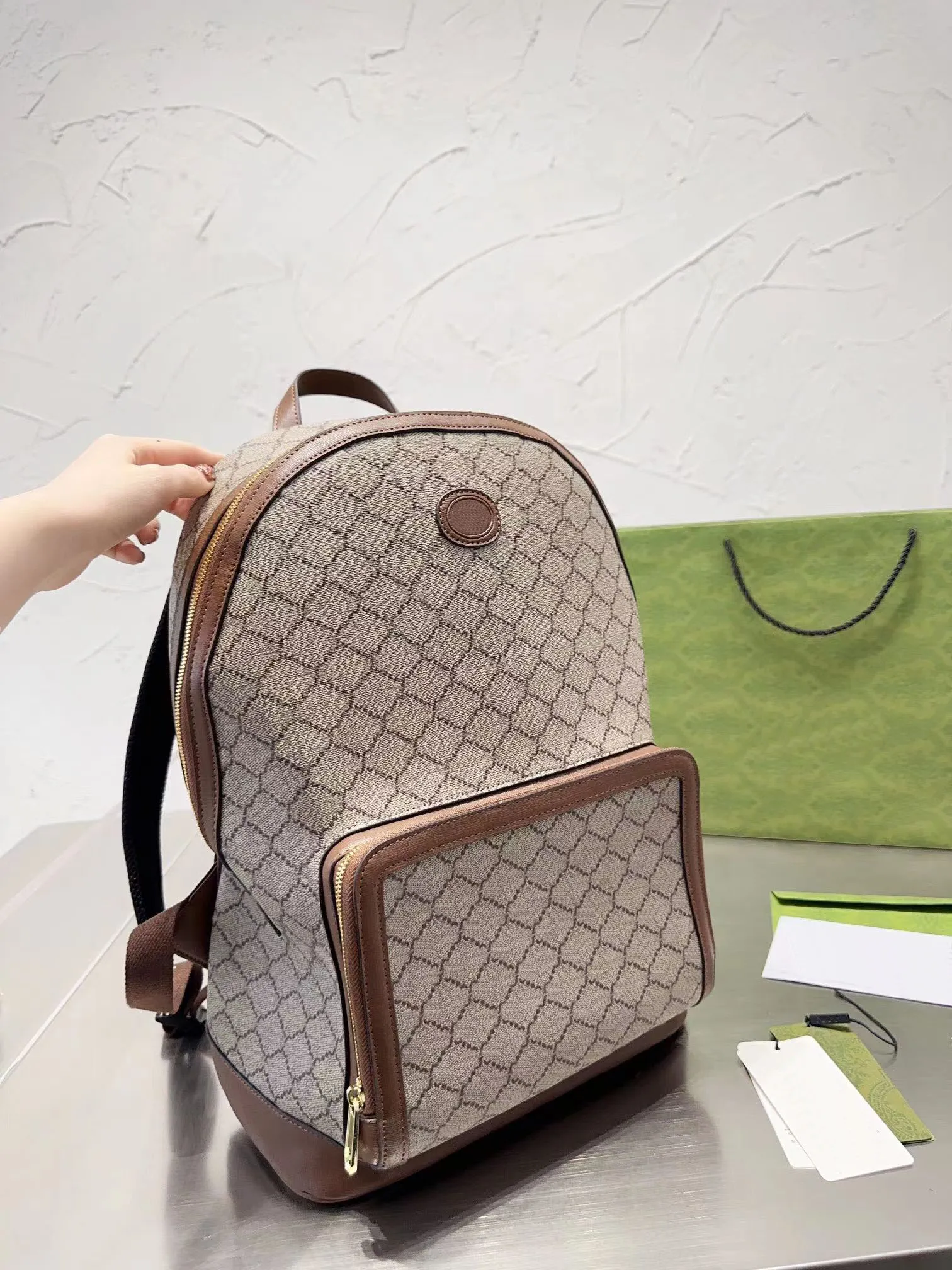 DHgate.com:Designer backpack Luxury Brand Purse Double shoulder straps ...