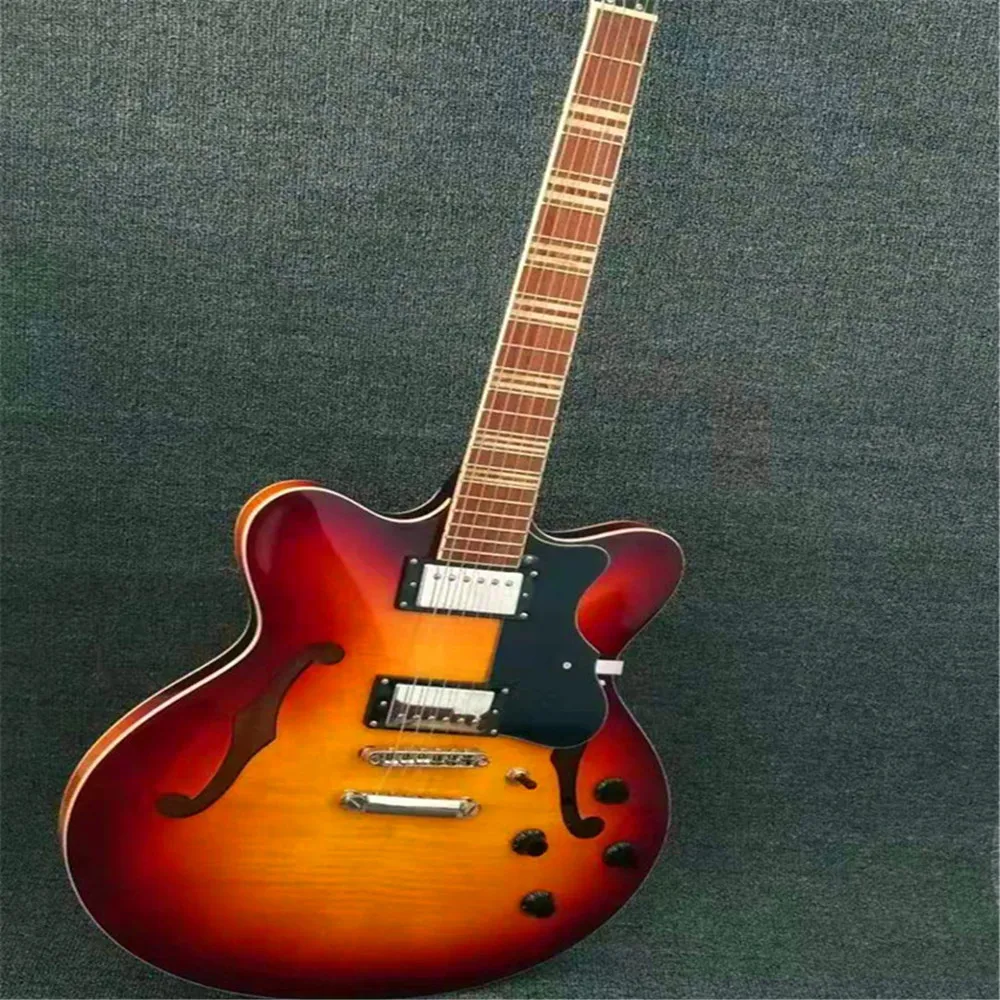 Electric Guitar Customize Sunburst Jazz 335 6 String... From ...