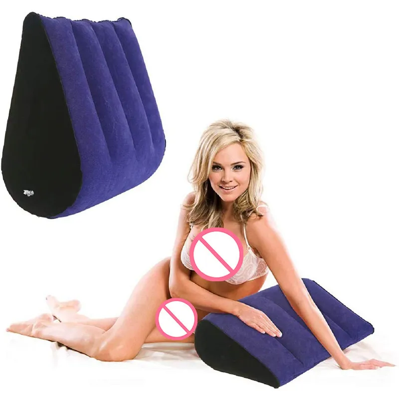 Sexy Set Toughage Soft Inflatable Sex Wedge Pillow Cushion Sofa Bdsm