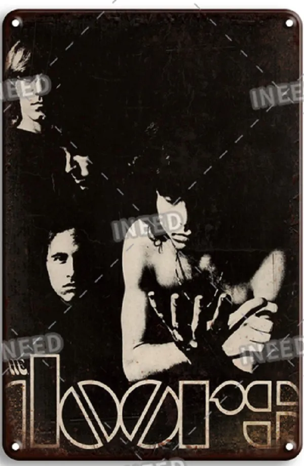 Metal Poster Music Rock Band Doors Tin Sign Plaque Metal Sign Iron ...