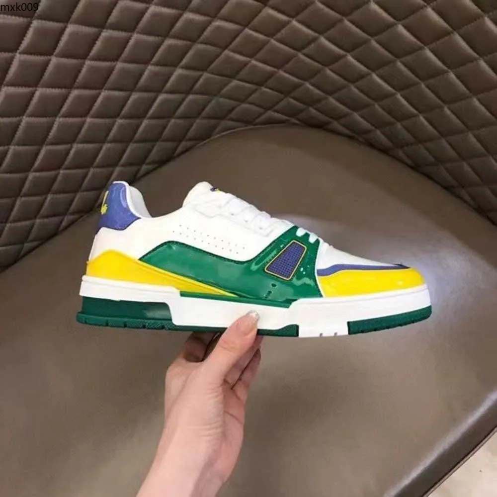 Designer Fashion Trainer Sneaker Unisex Casual Shoes Leather Cotton ...