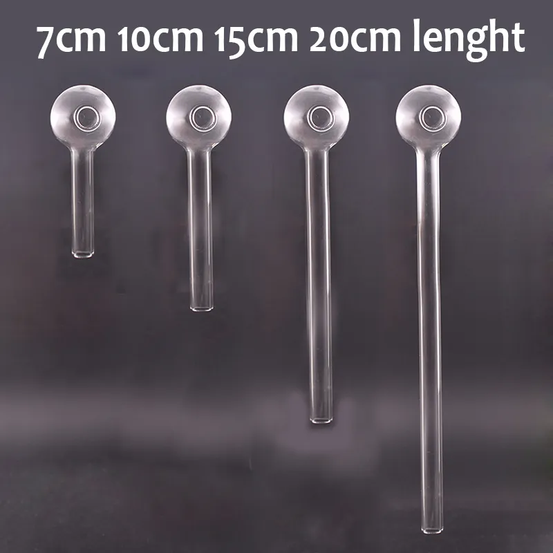 Oil Burner Pipe Thick Pyrex Glass Smoking Tube With Handle, 2.8/4/6/8 ...