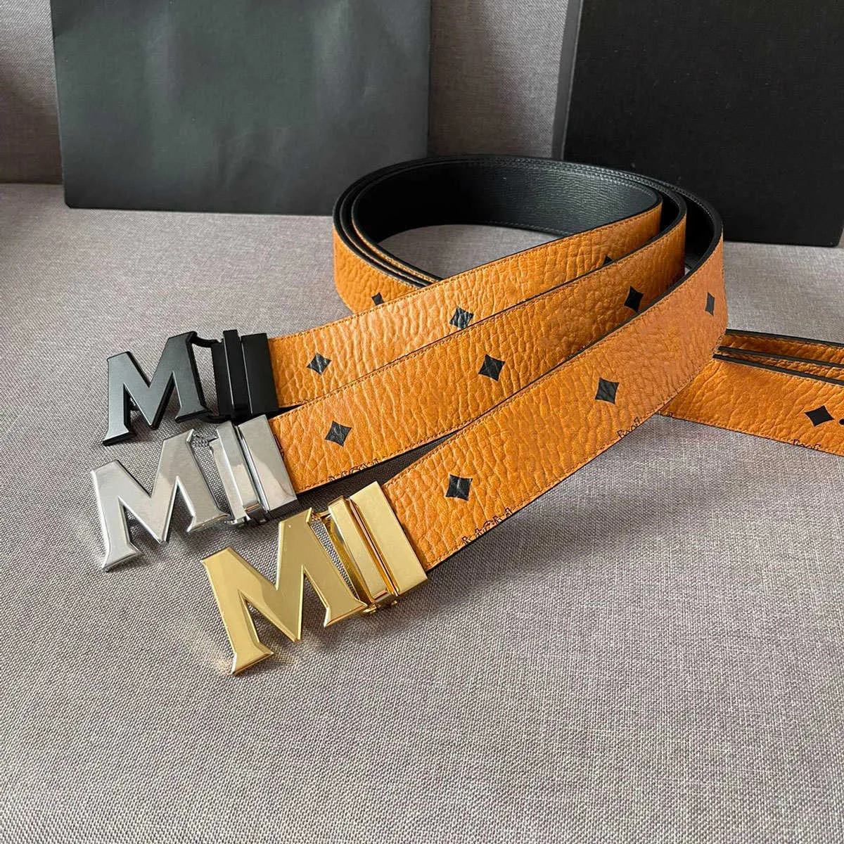 Luxury Designer Belt With Letter M Buckle For Men And Women Perfect For ...