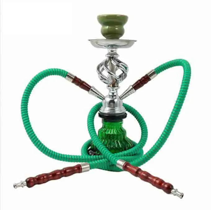 Arab Stem Glass set vases with Double Hookah, Shisha Bong, Water Pipe ...
