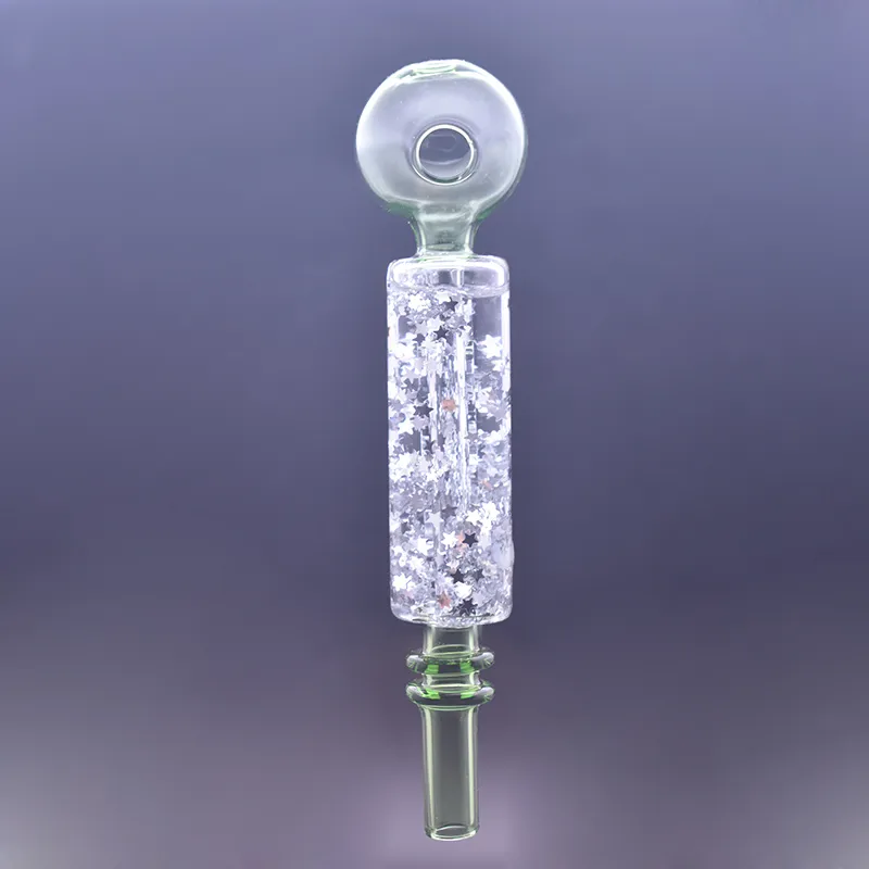 Glycerin Freezable Coil Glass Oil Burner Pipe Colorful Hand Smoking ...