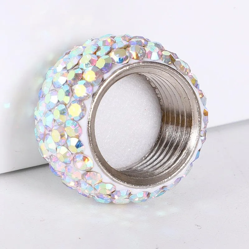 Elegant Ladies Hip Flask - Stainless Steel, Diamond Lid, Portable ...