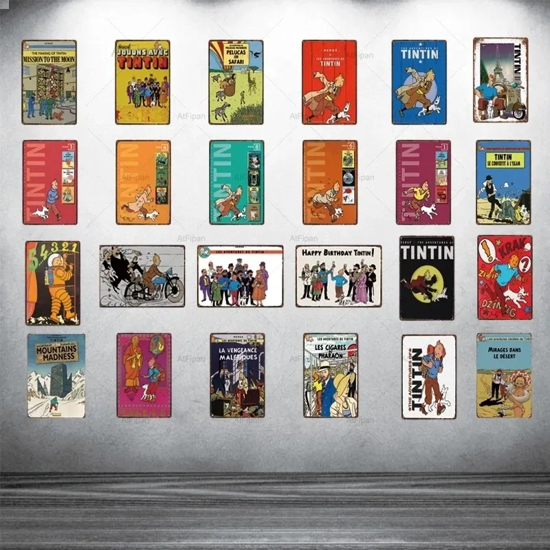 American Cartoon Movie Tin Sign Poster Classics Cartoon Iron Painting ...