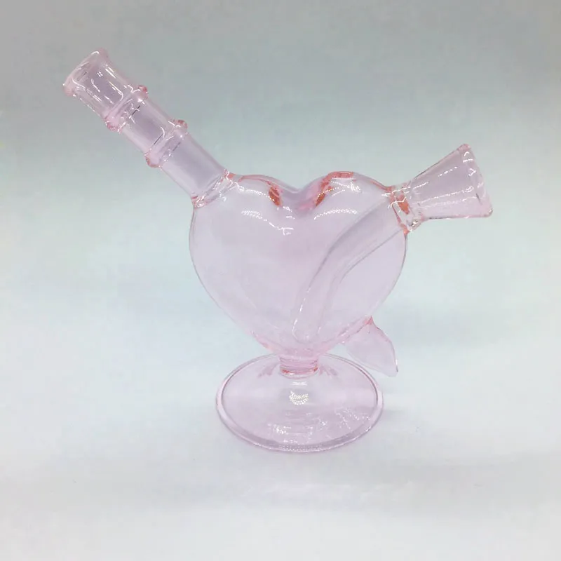 Wholesale Colorful Mini Girl Glass Bubbler With Love Heart Swords For ...