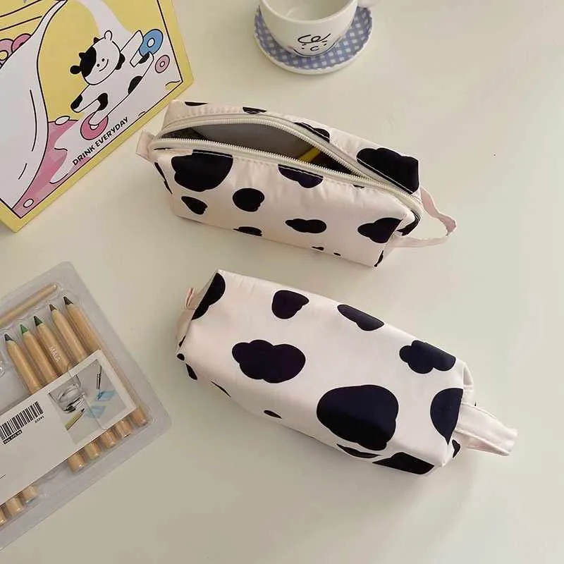 Cute Milk Cow Pencil Case - Kawaii Stationery Organizer, Ins Style ...