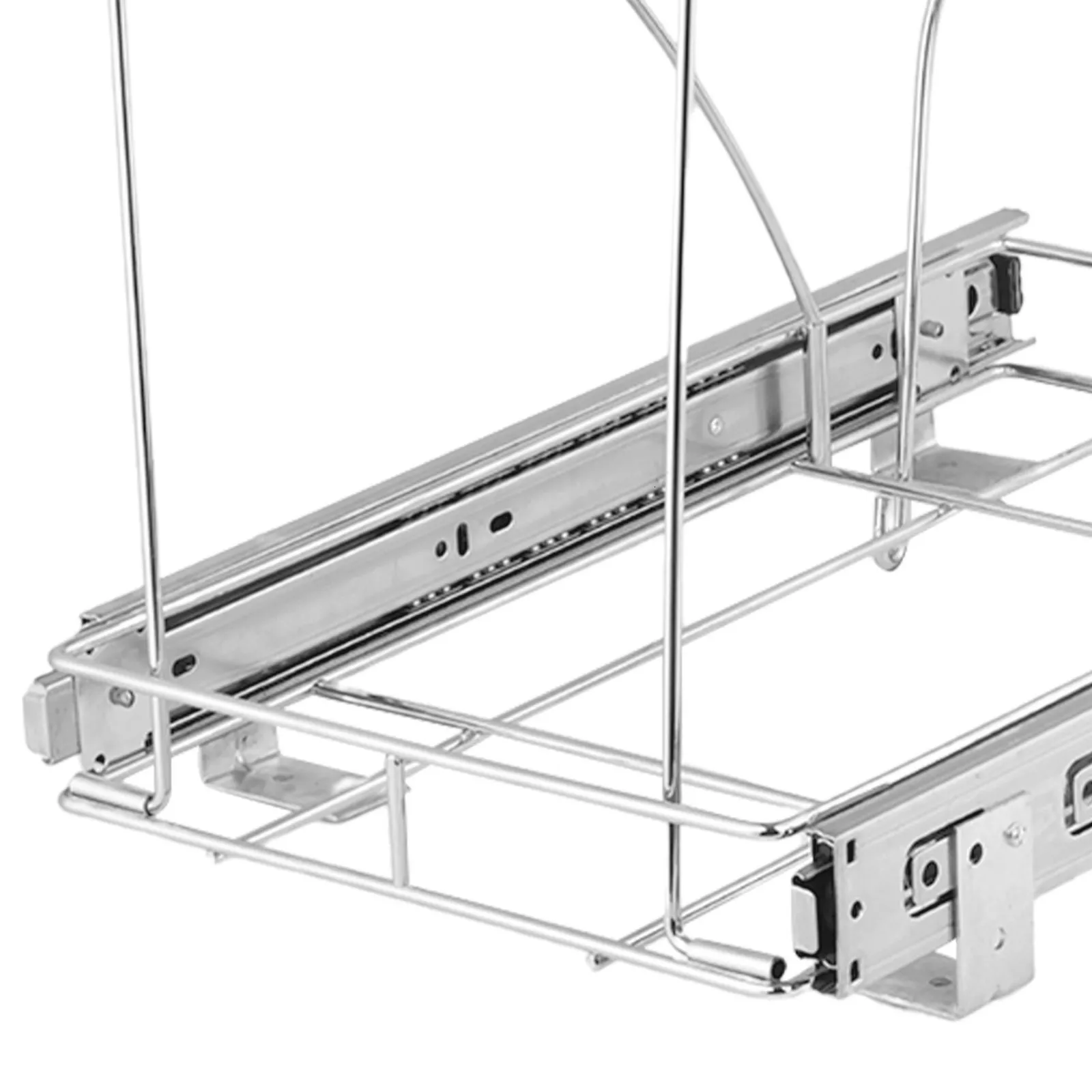 Tall Kitchen Trash Can Pull Out, 7.6 Gallon Under Counter Garbage Bin ...