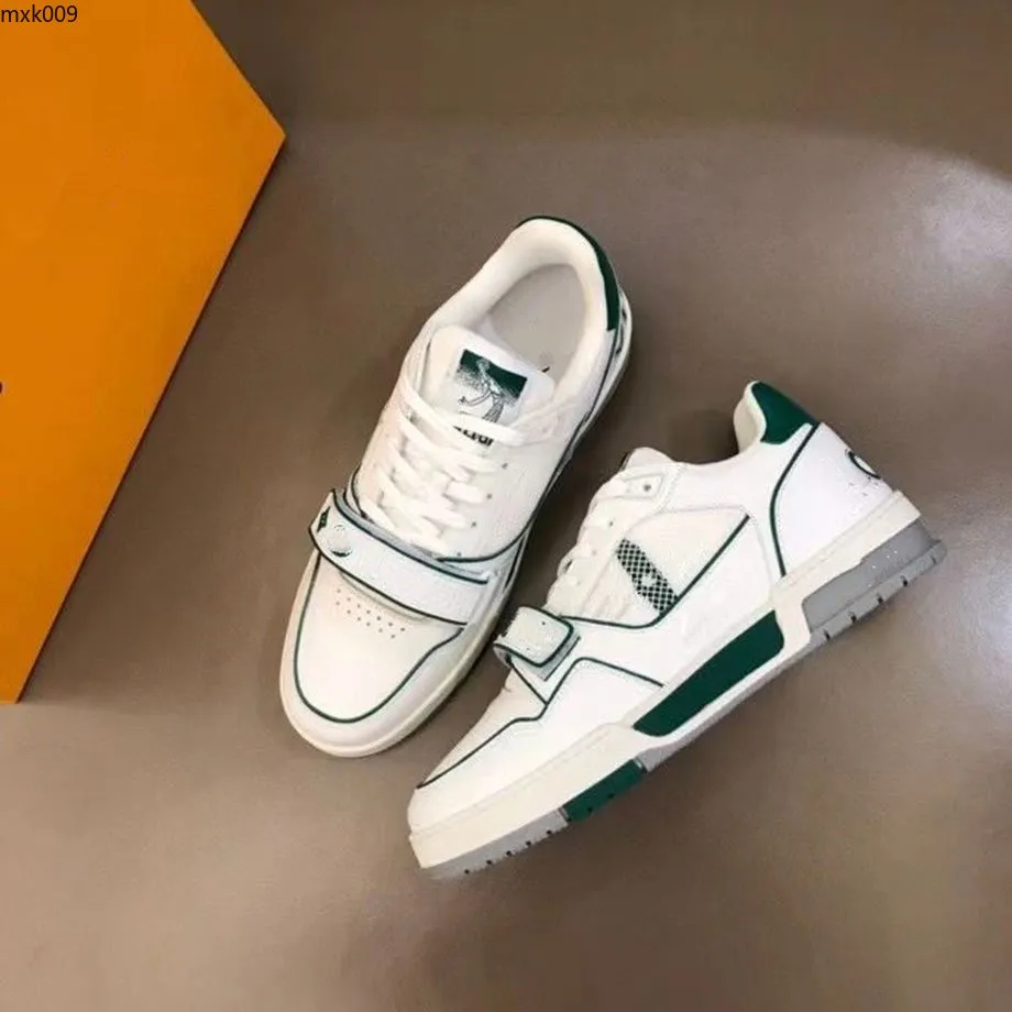 Designer Fashion Trainer Sneaker Unisex Casual Shoes Leather Cotton ...