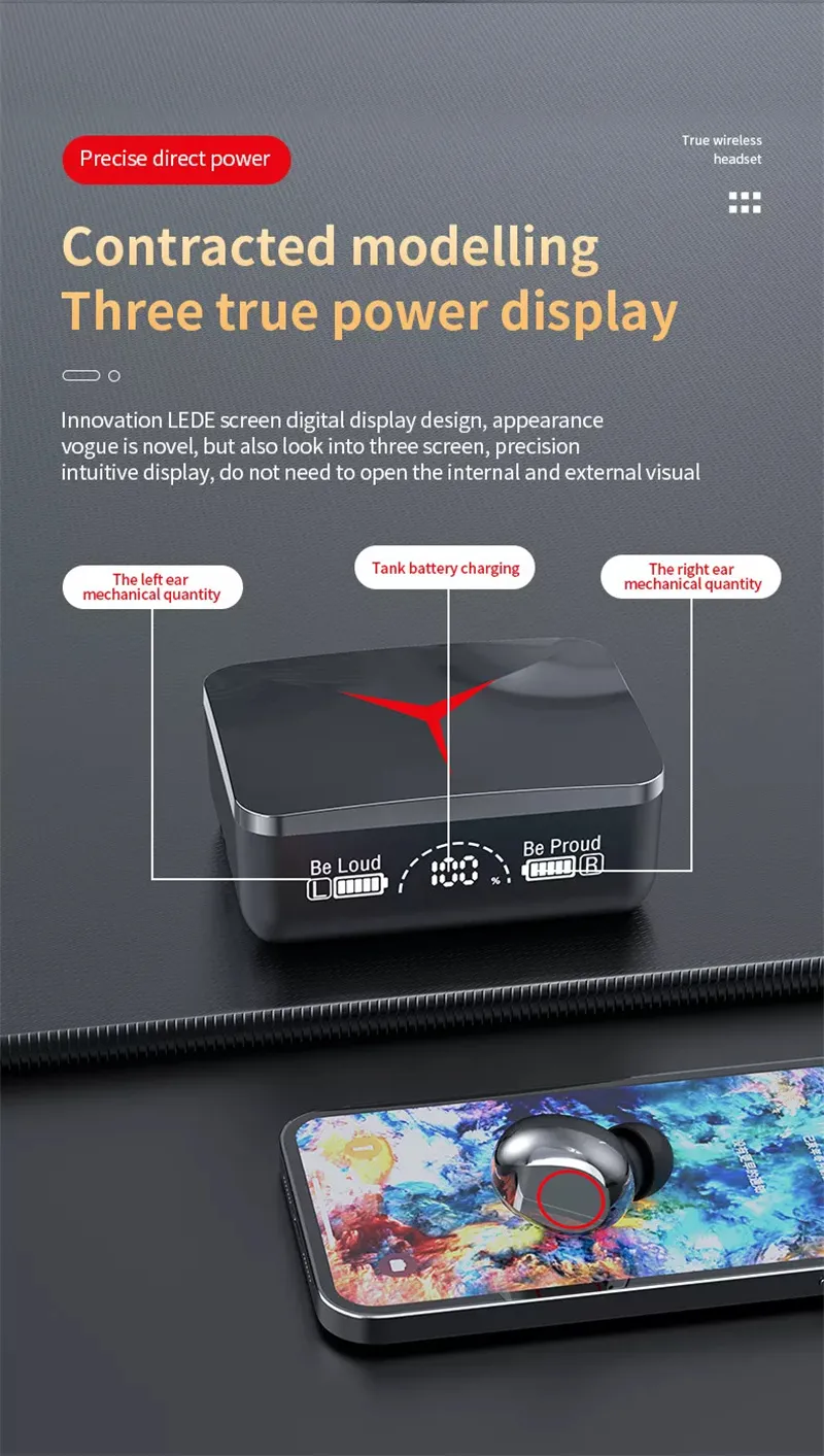 M88 PLUS TWS Bluetooth 5.3 Wireless Earbuds With ENC Noise Cancellation ...