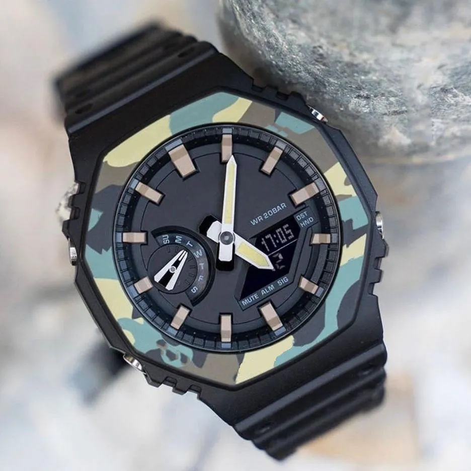 GA Series Shock Watch Digital Sport Quartz 2100 Unisex With Full ...