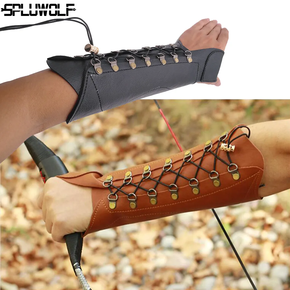 DHgate.com:Archery Arm Guard with Knuckle Protection: PU Leather ...