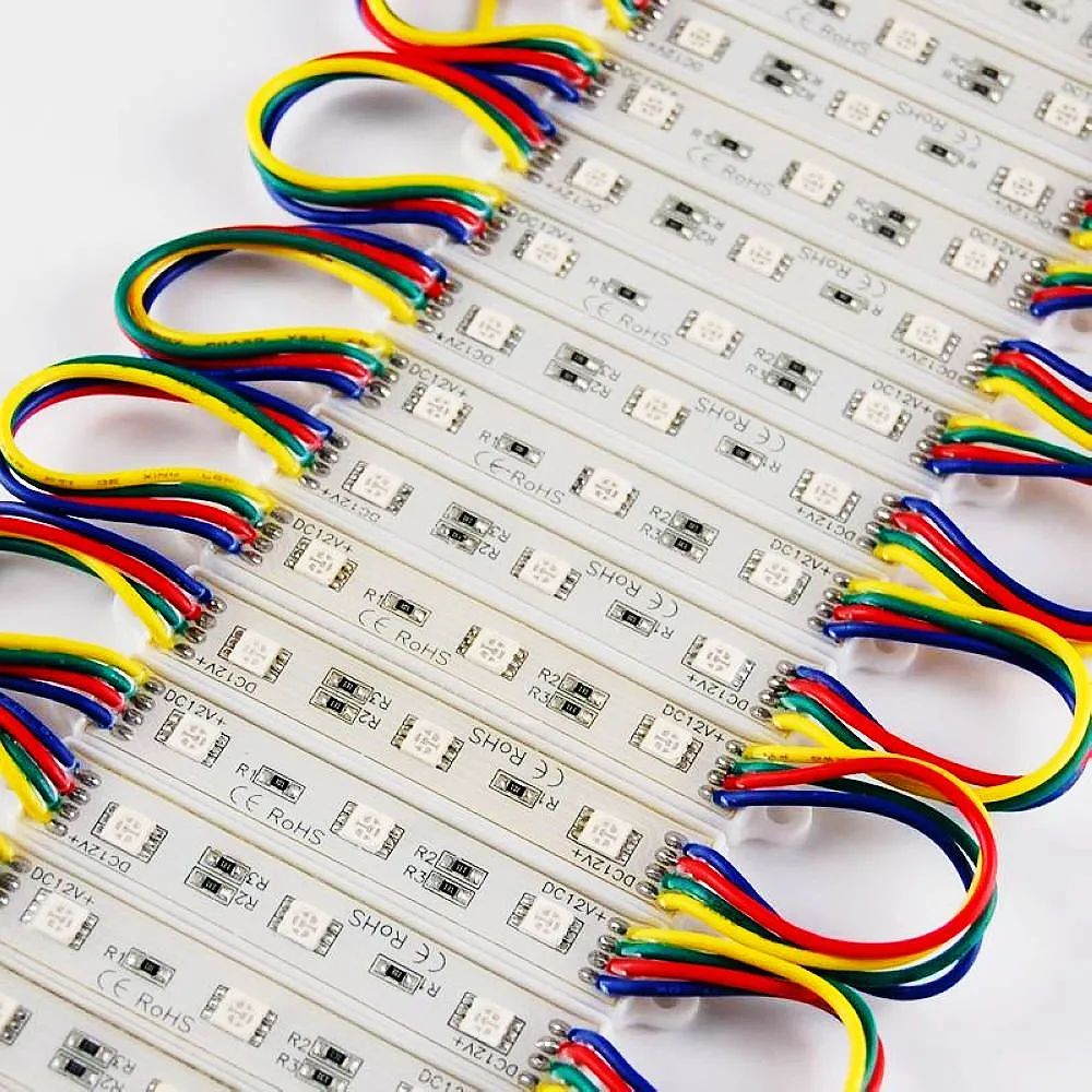 Waterproof LED Module Light SMD 5050 IP65 RGB Warm White Red DC12V ...