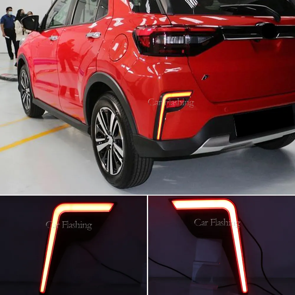 LED Bumper Light Rear Fog Lamp For Perodua Ativa 2023, Dynamic Turn ...