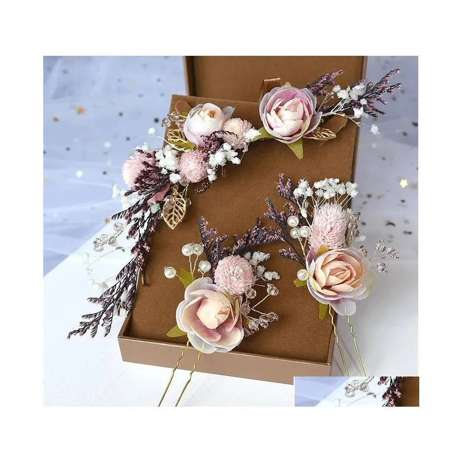 DHgate.com:Bohemian Floral Lace Bridal Wedding Hair Accessory Set (3 ...