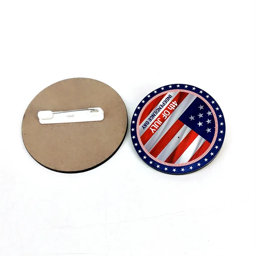 Sublimation Badges MDF Party Pins Buttons Design A Badge For DIY Craft ...