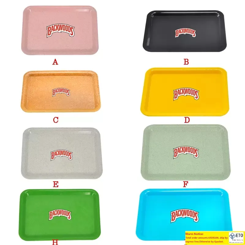 Eco Friendly Small Backwoods Rolling Tray Plastic Tobacco Plate For ...