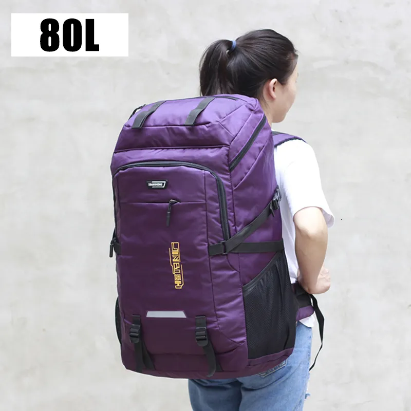 Outdoor Bags 50L/80L Hiking Backpack Men Women Travel Pack Sports Bag ...