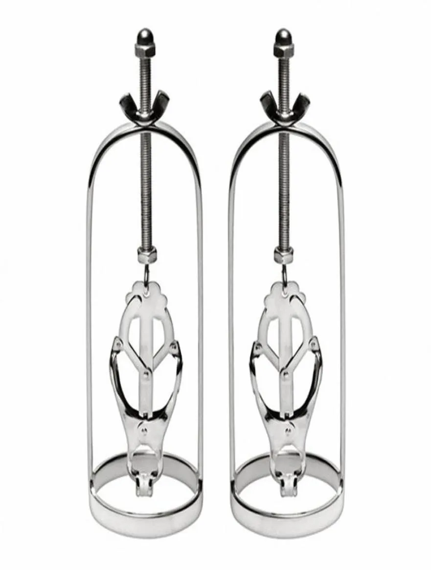 Sexy Costumes 4 Style Stainless Steel Play Clamps Metal Nipple Clips
