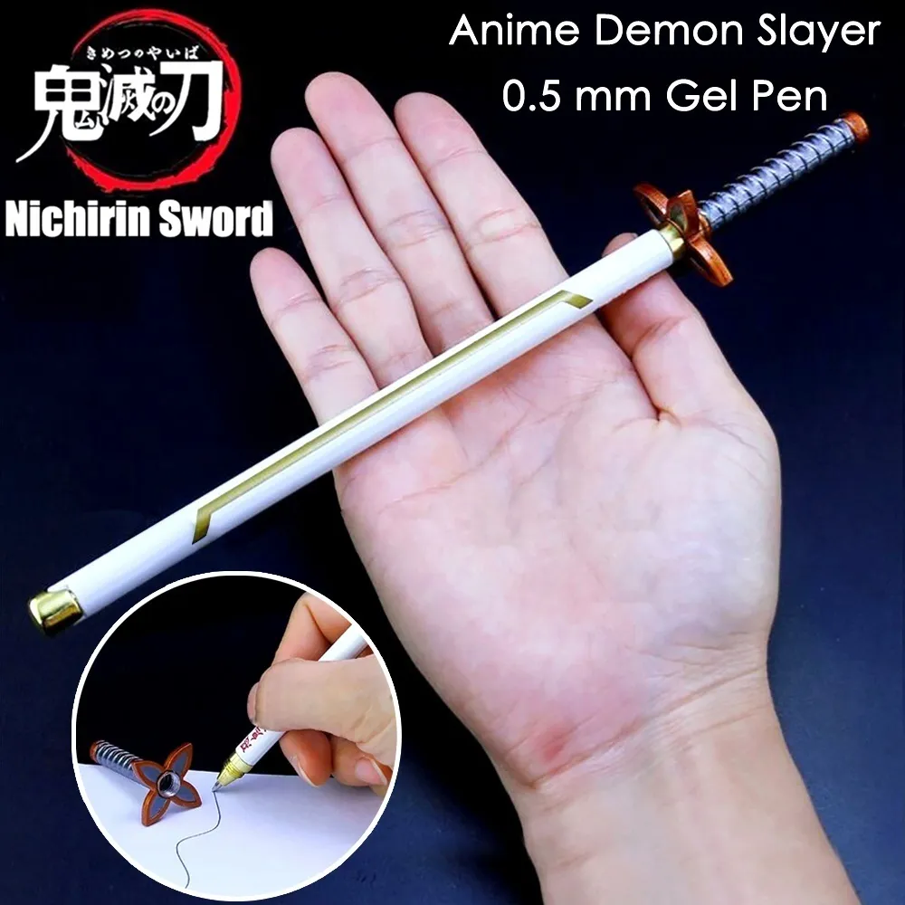 Penne Gel Anime Demon Slayer Sword 05mm Ricarica Inchiostro Nero ...