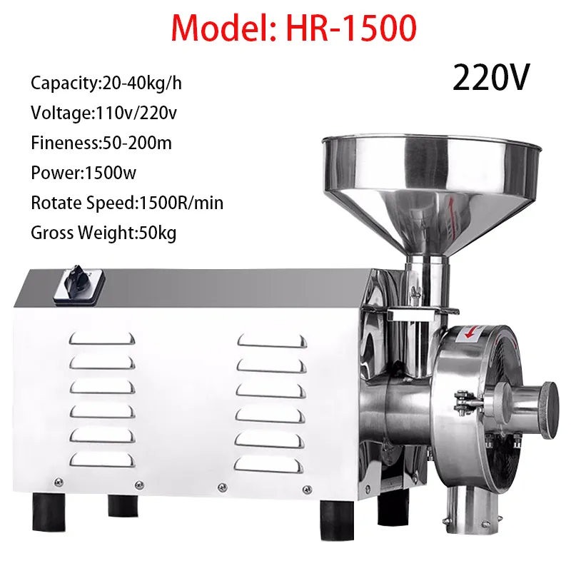 Commercial Electric Grain Rice Mill Grinder Machine Powerful Oster ...