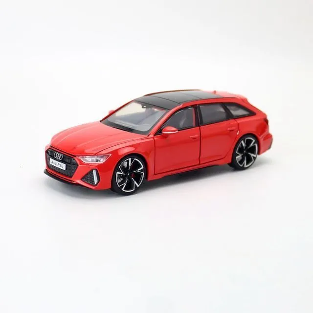 Diecast Model 1 32 Audi RS6 Travel Toy Car Jackiekim Sound Light Model Model Model Doors Openable Collection 230308 2 587 DHgate