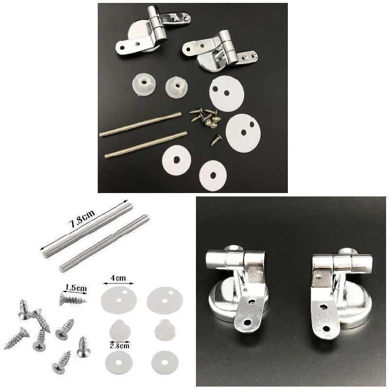 Premium Toilet Seat Hinge Replacement: Durable Zinc Alloy, Hygienic ...